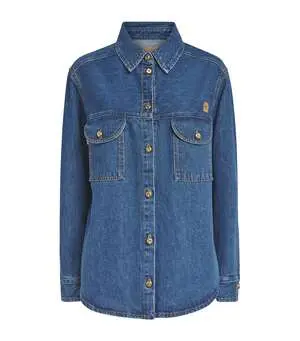 BLAZÉ MILANO Nariida Berber Denim Shirt - Blue