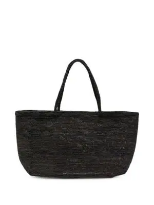 SOPHIE DIGARD Woven-design Tote Bag - Black