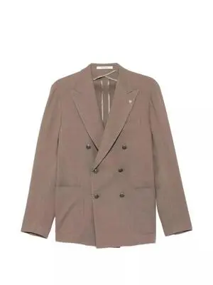 Tagliatore Double-breasted Peak-lapels Blazer - Grey