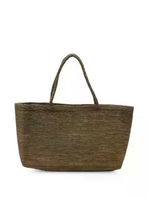 SOPHIE DIGARD Woven Raffia Tote Bag - Brown