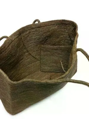 SOPHIE DIGARD Woven Raffia Tote Bag