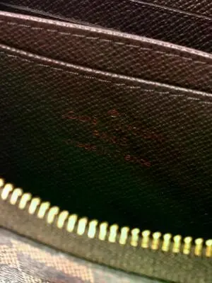 LOUIS VUITTON Zippy Coin Purse Damier Pouch