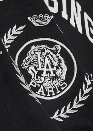ANINE BING Miles Cotton Logo Sweatshirt