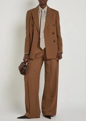 Brunello Cucinelli Cotton-poplin Striped Shirt With Detachable Tie