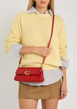 COACH Jet Leather Shoulder Bag