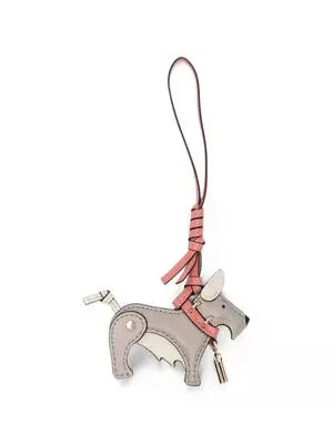 Furla Dog-motif Leather Bag Charm