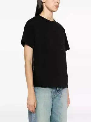 Elisabetta Franchi Logo-patch Zip-detail T-shirt