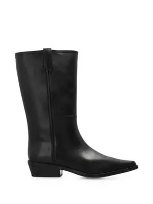 Michael Kors Farren Leather Boots - Black