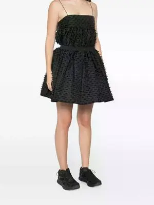 Cecilie Bahnsen Fiamma Fil-coupé Skirt - Black