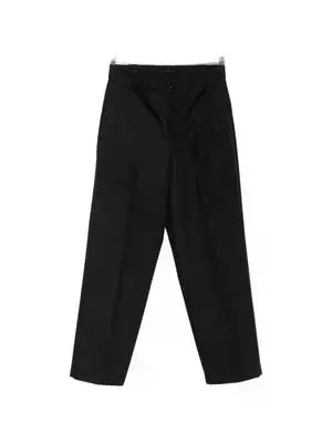 Prada Logo-plaque Trousers - Black