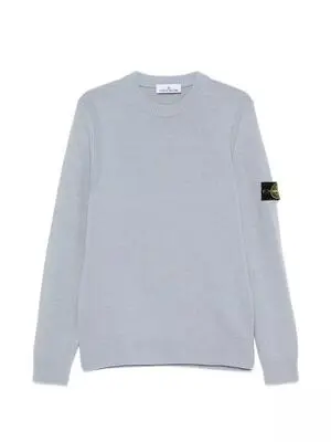 Stone Island Logo-patch Crew-neck Sweater
