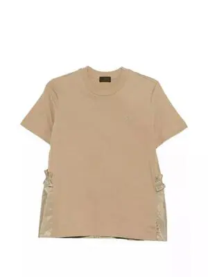 Moncler Ruffled Logo-patch T-shirt