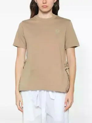 Moncler Ruffled Logo Patch T-shirt