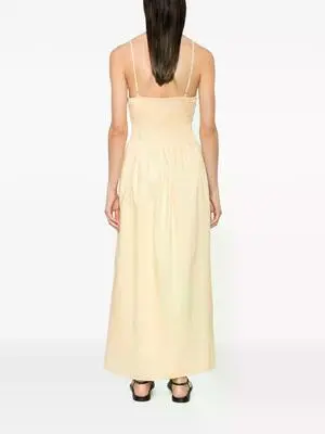 Faithfull The Brand Laia Shirred Bodice Maxi Dress