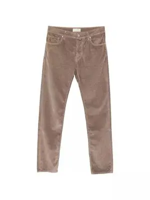 Jacob Cohen Grey Corduroy Effect Straight-leg Trousers - Neutrals