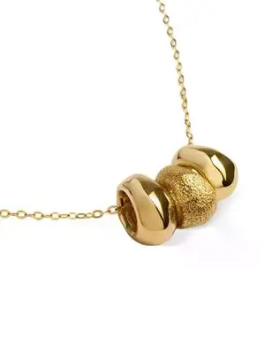 Monica Vinader Antica Bead-pendant Cable-chain Necklace - Gold