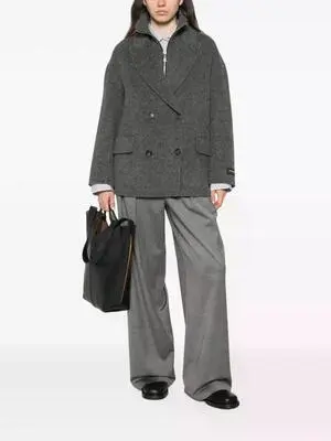 ERMANNO FIRENZE Melange Double-breasted Jacket