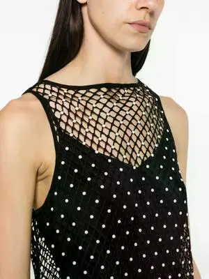 Paris Georgia Pearl-embellished Asymmetric Midi Dress