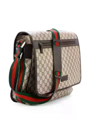 Gucci Gg Coated Canvas Messenger Bag
