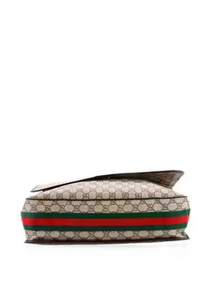 Gucci Gg Coated Canvas Messenger Bag