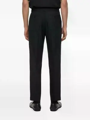 Simkhai Elvis Belted Pleated Tailored Trousers - Black