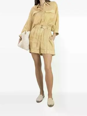 Brunello Cucinelli Stripe-pattern Flap-pocket Shirt