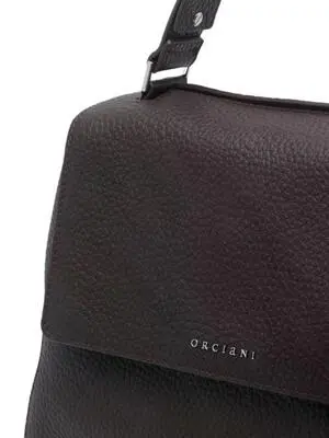 Orciani Midi Sveva Leather Shoulder Bag