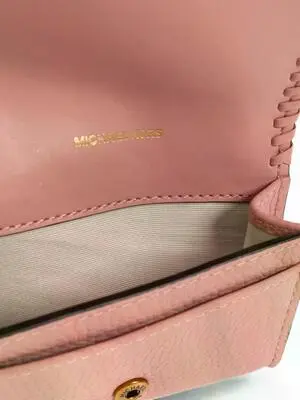 Michael Kors Whipstitch-trim Leather Card Holder