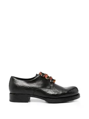 Prada Runway Lace-up Derby Shoes - Black
