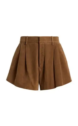Frame Pleated Shorts For Women