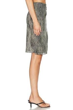 ST. AGNI Savannah Silk Wrap Skirt