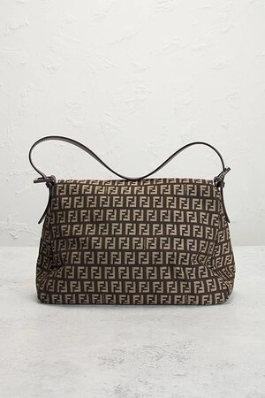 Fendi Zucchino Mama Baguette Shoulder Bag