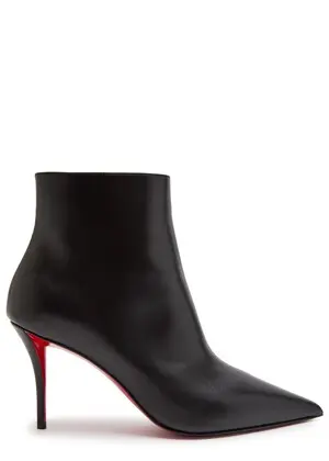 CHRISTIAN LOUBOUTIN Miss Z Booty 80 Leather Ankle Boots