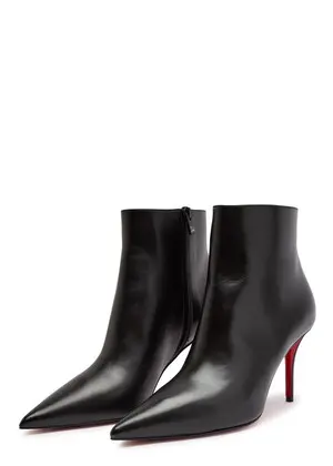 CHRISTIAN LOUBOUTIN Miss Z Booty 80 Leather Ankle Boots