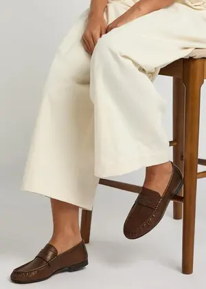 Brunello Cucinelli Leather Penny Loafers