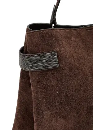 Brunello Cucinelli Suede Tote Bag