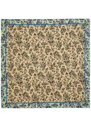Dries Van Noten Foulard Floral-print Silk Scarf - Multicoloured