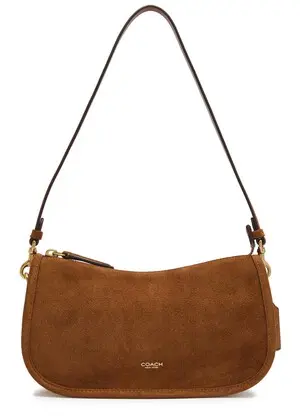 COACH Waverly Suede Cross-body Bag - Brown
