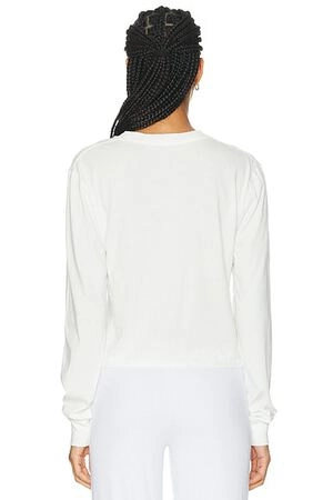 Eterne Cotton Modal Long Sleeve Boxy Tee