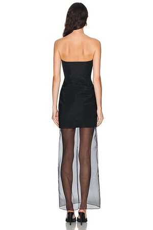 Carolina Herrera Strapless Draped Gown
