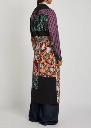 Dries Van Noten Rolana Printed Crepe Trench Coat