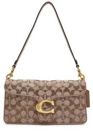 COACH Tabby 26 Embellished Leather Shoulder Bag