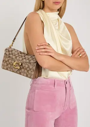 COACH Tabby 26 Embellished Leather Shoulder Bag