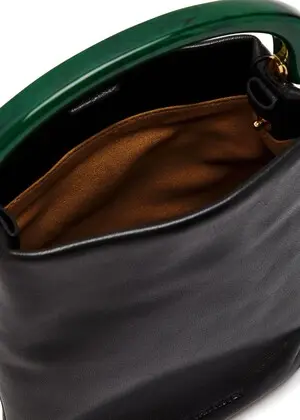 Dries Van Noten Crisp Leather Top Handle Bag