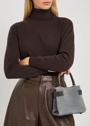 Brunello Cucinelli Suede Top Handle Bag