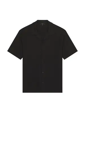 Vince Mesh Knit Cotton Blend Cabana Shirt In . Also