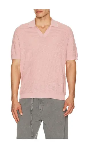 Theory Brenan Pacific Linen Polo In . Also - Blush
