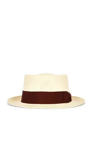 MALBON Anton Straw Hat In . Also - Brown