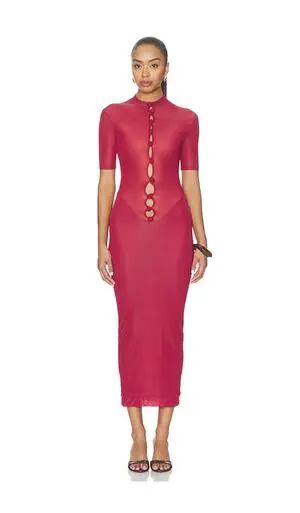 MAYGEL CORONEL Alma Maxi Dress In . Also - Red