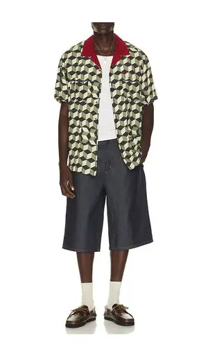 Brixton X Burger She Wrote Short Sleeve Shirt In . Also